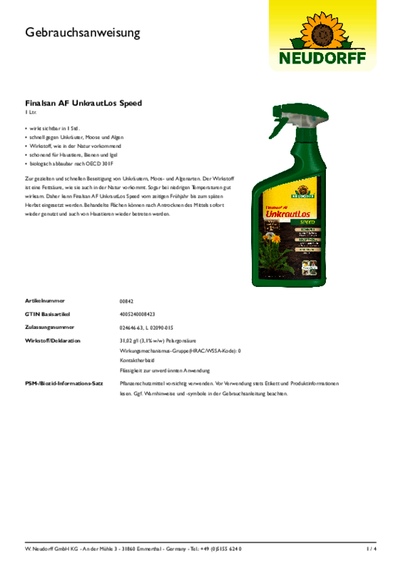 Finalsan AF UnkrautLos Speed